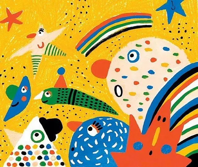 巴塞罗那画家Jana Glatt充满了色彩与创意的作品欣赏-花瓣网