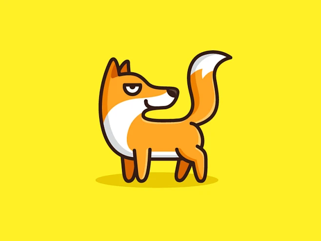 Sly Fox brand branding cartoon comic cunning naughty evil smile face ...