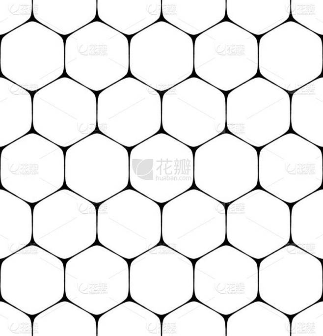 无缝的六边形图案.
