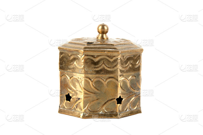黄铜,盒子,白色,分离着色,古董,水平画幅,无人,古老的,古典式,金属
