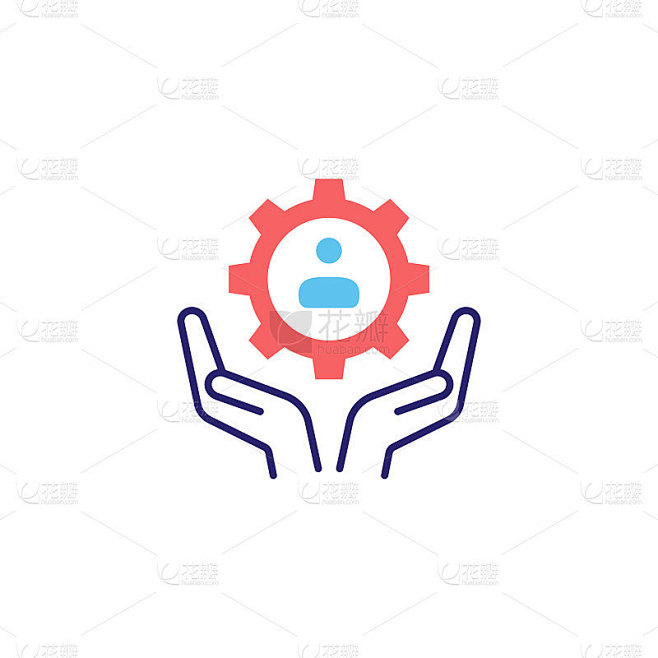 HR Department icon in vector. Logotype