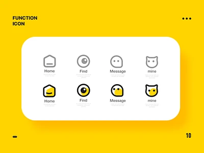 Tab Bar Icon website vector query interface web illustration design ui-花瓣网