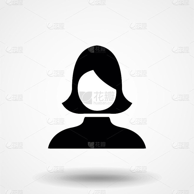 User Icon - Woman / Female Vector Flat People Pers