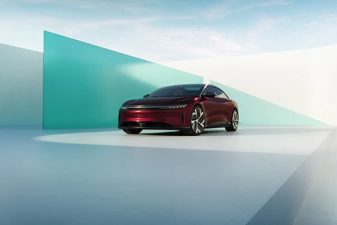 LUCID AIR EV car ev Calvert Calvert studios white outdoor OUTDOOR ...