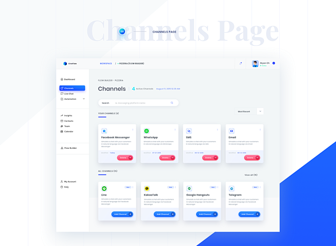 ChatFlow — A visual flow builder for complex chatbot on Behance