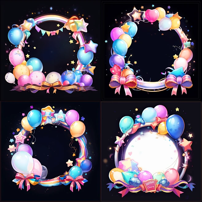 hulei181717_A_game_avatar_frame_with_round_metal_border_with_su ...