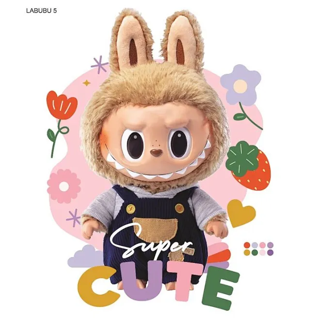 Decal labubu siêu hot dán tường dán vai, dán kính, dán toilet,,, chất ...