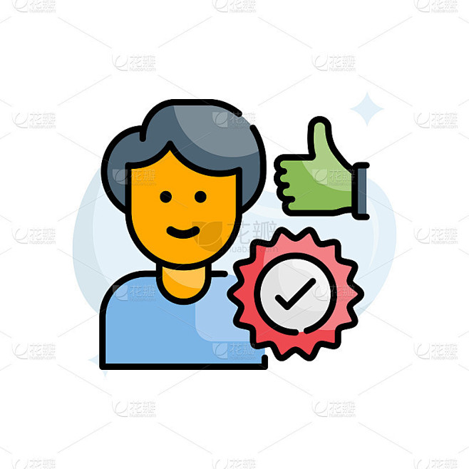 建议矢量填充轮廓图标风格插图。EPS 10个文件