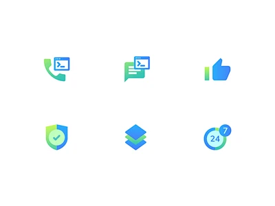 Gradient Icons-花瓣网
