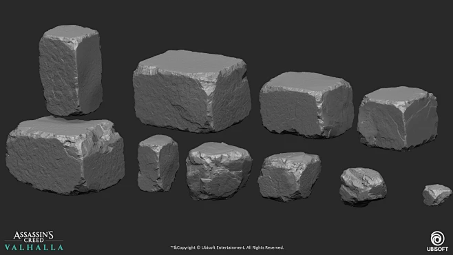 the stone blocks used to populate Utgard with ruins varied in size but ...