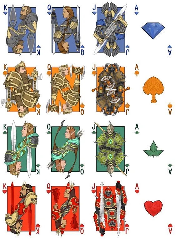 Kingdoms of Erden #fantasy #comic #playingcards #spades #clubs #hearts ...