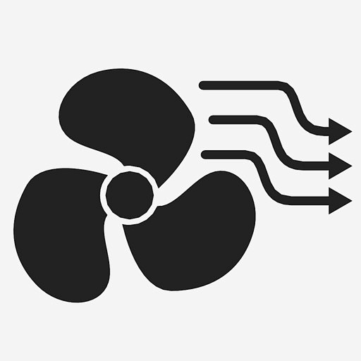 空调室内风机制冷图标_88ICON https://88icon.com 空调 室内风机 制冷 冷风 风机 室外风机