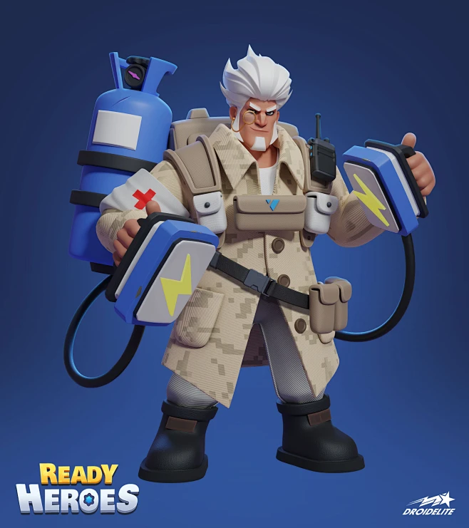 Ready Heroes, Ming Xiong : render with blender I hope you like it-花瓣网