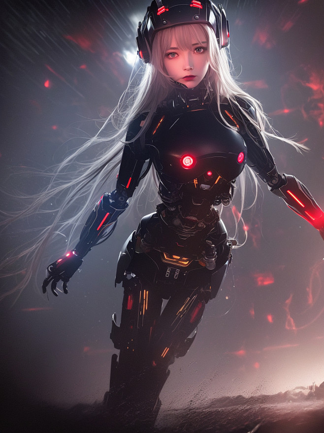 #AI生成 【Basil_mix】机娘 - Jc的插画