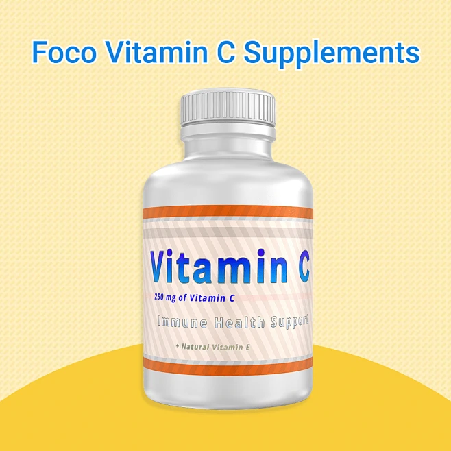 Bottled Vitamin C Supplement Ecommerce Product Image素材-花瓣网