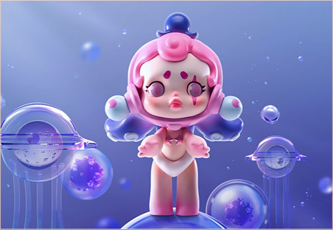 POPMART泡泡玛特 SKULLPANDA糖果怪物小镇系列盲盒手办 单个 | 亚米