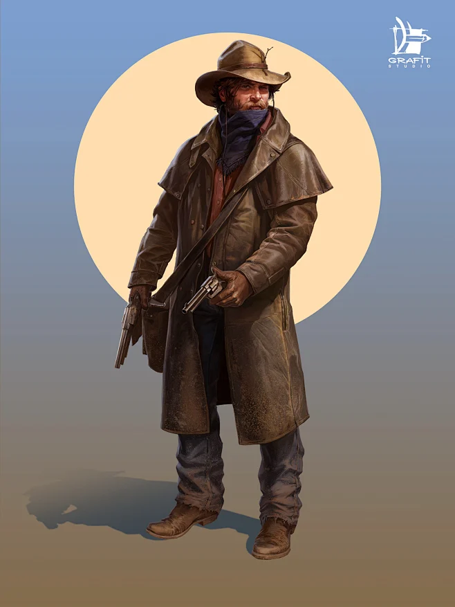 2d characters Character design characters cowboy Game Art Game ...