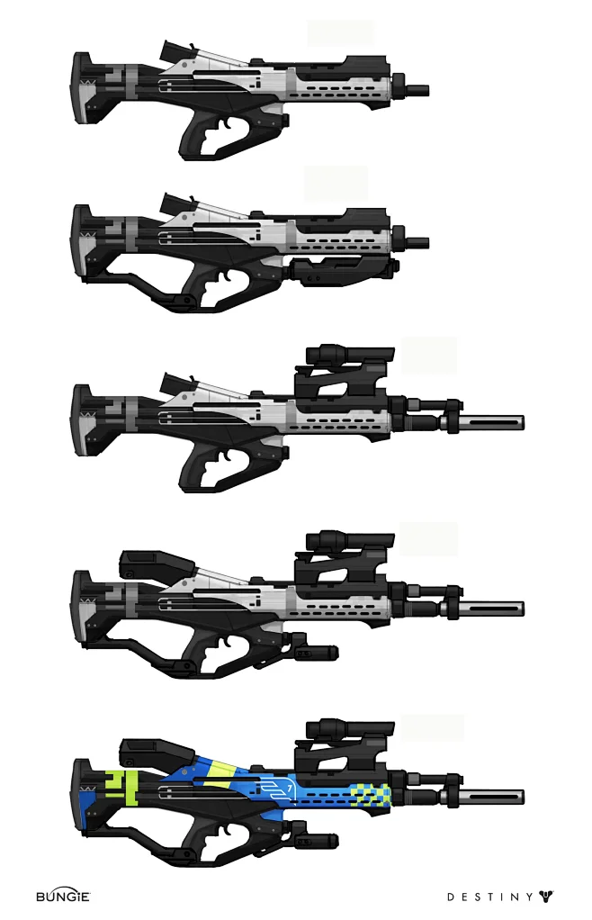 Destiny: Base rifle iterations, Isaac Hannaford : Destiny: Base rifle ...