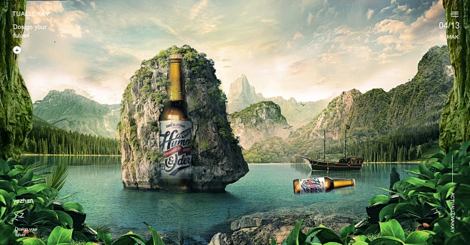 一些P4D，合成海报_汪斌_【68Design】-花瓣网