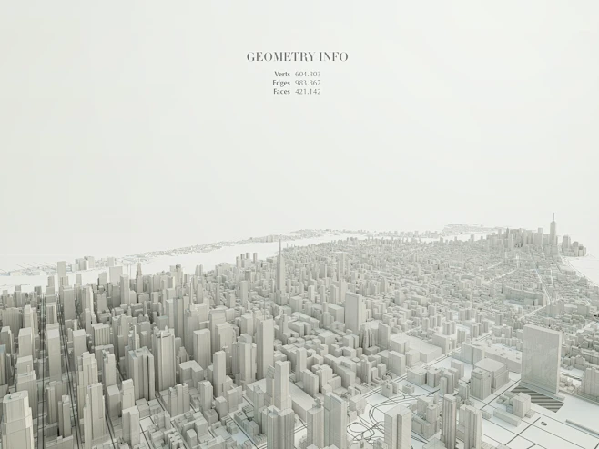 Manhattan and OpenStreetMap Data : 3D visualization of Manhattan based ...