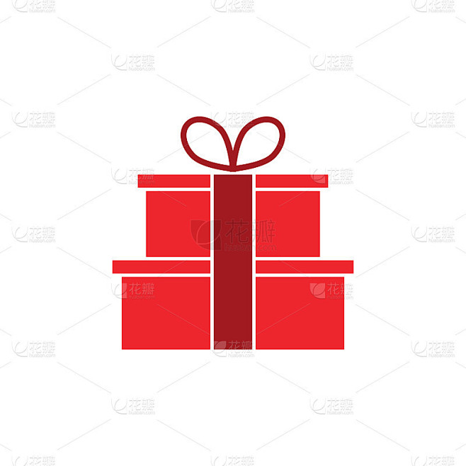 Gift box graphic design template vector illustrati