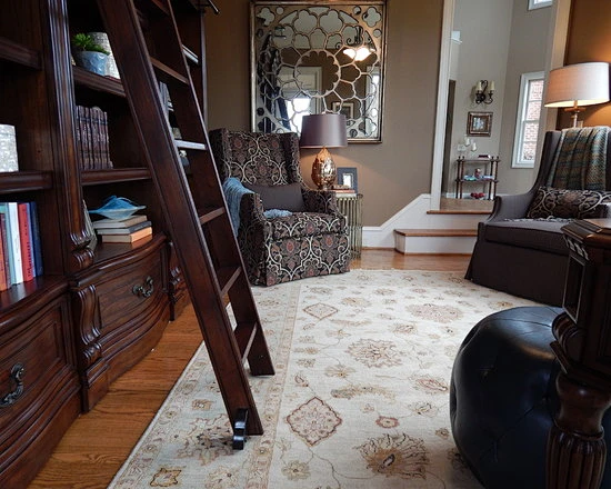 Low-Key Executive Library #家居搭配##室内装修##家居##室内效果图##装修图#-花瓣网