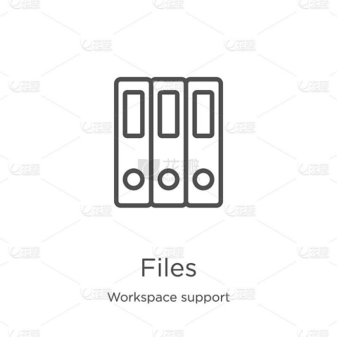 files icon vector from workspace support collectio
