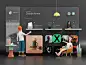 3D 3Dicon colorfull game Icon Interface UI-花瓣网