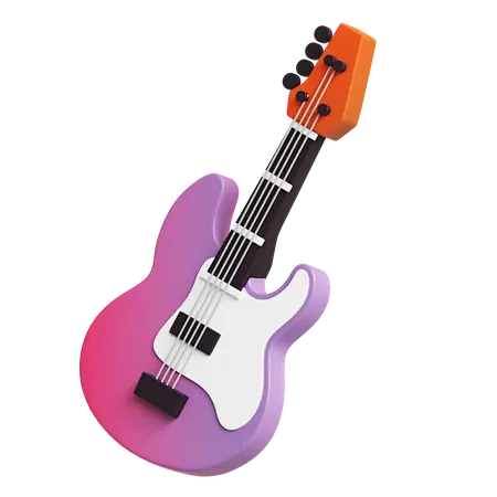 Electric Guitar 3D Icon-花瓣网