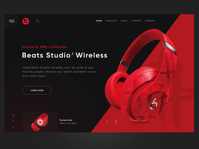 Beats Studio 3 Wireless Concept beats uxdesign uidesign productdesign