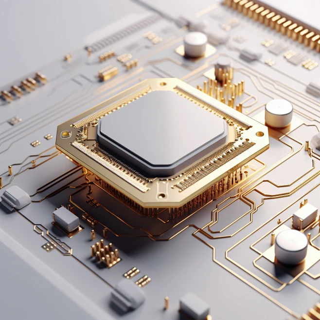 acbrra9z_An_electronic_chip_white_and_gold-花瓣网