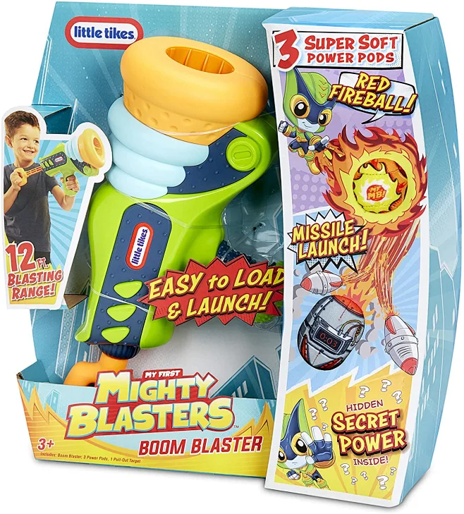 Amazon.com: Little Tikes Mighty Blasters Boom Blaster Toy Blaster with ...