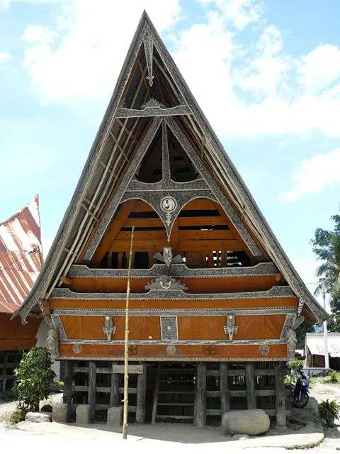 Jabu: The traditional house of the Batak Toba people in Indonesia ...