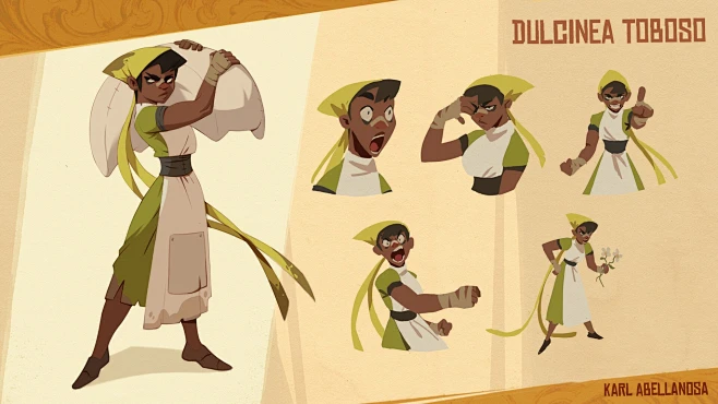 Dulcinea character design-花瓣网