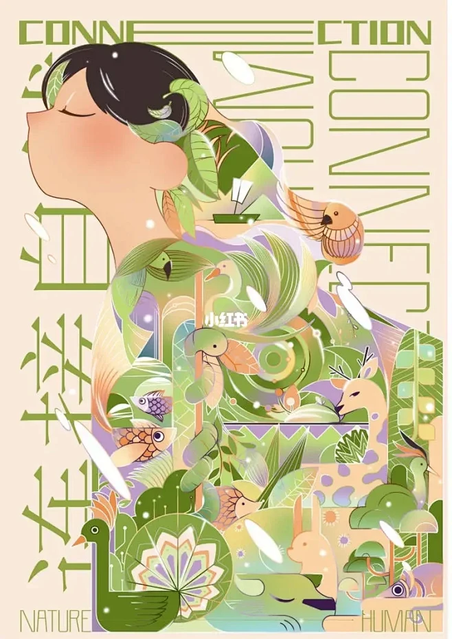 手绘海报｜视觉传达设计-花瓣网