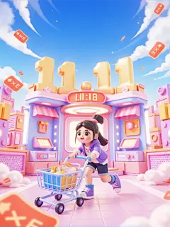 嘉嘉_C4D运营设计_F.1-LoRA-嘉嘉-LiblibAI-花瓣网