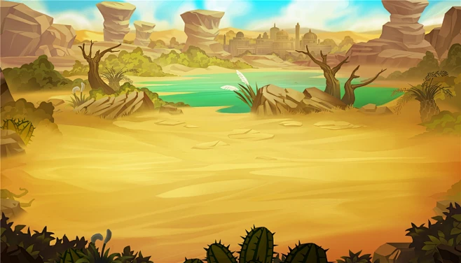 Q版关卡地图原画Q版关卡路线图来自cgbook.cn (299)-花瓣网