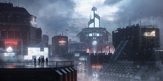 Cyberpunk Digital Art dota2 Dystopia esports future loading screen sci ...