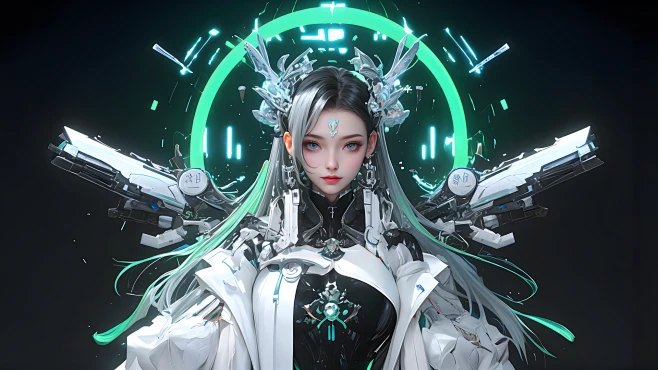 ZXM-赛博机甲女孩-hzj(3)-花瓣网