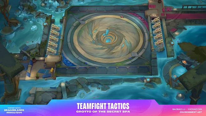 TFT Set 7.5 Arena 3D Environmental art from TEAMFIGHT TACTICS by RIOT GAMES-花瓣网