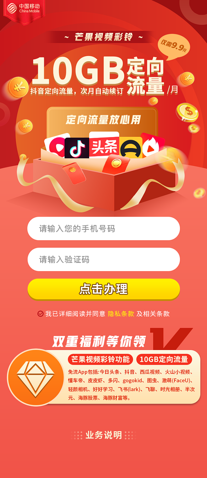 0712-10GB定向流量