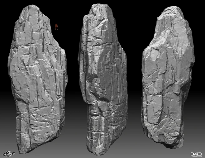 Halo Infinite Rock Sculpts-花瓣网