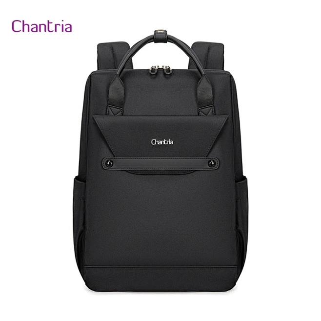 CHANTRIA商务通勤双肩包定制印logo轻便手提笔记本电脑背包女书包-tmall.com天猫-花瓣网