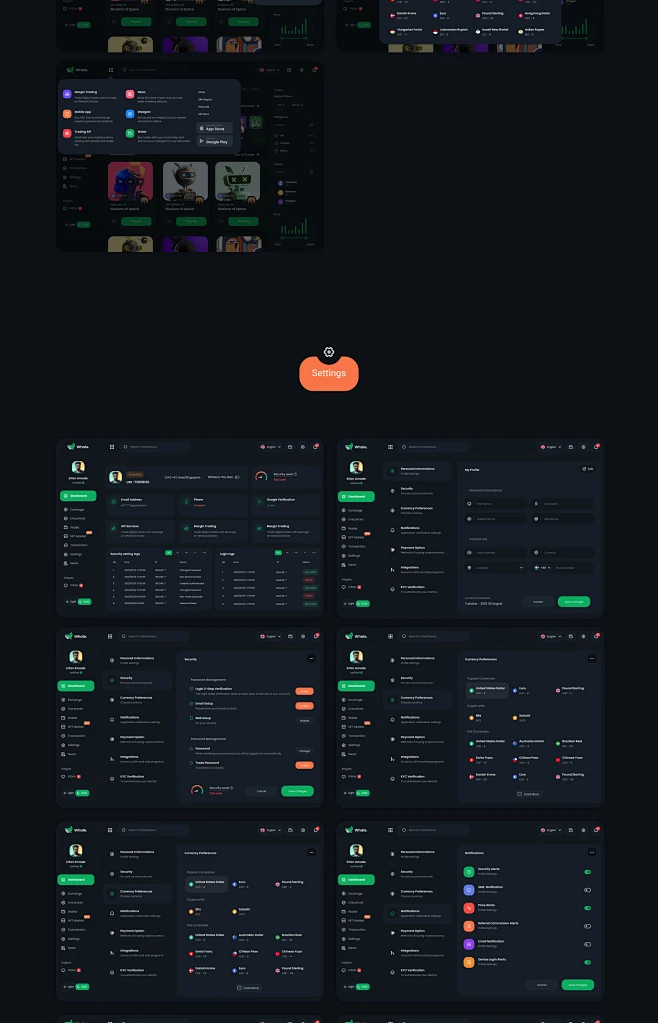 Crypto Whale - Crypto & NFT Dashboard UI Kit — Figma Resources on UI8-花瓣网