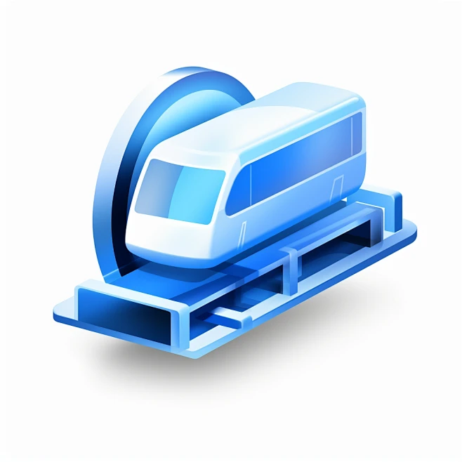 xiaoyue9666_a_rail_transit_Icons_icon_blue_white_background_gra ...