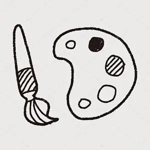 调色板简笔画_百度图片搜索-花瓣网