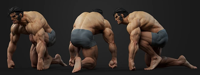 Super Hero Reference Models-花瓣网