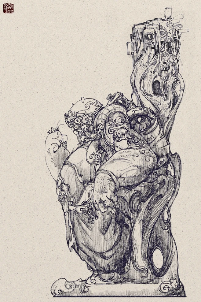 末匠-林冲（MO Jiang-Lin Chong）, Zhelong Xu : 1/4 scale Statue works.(not ...