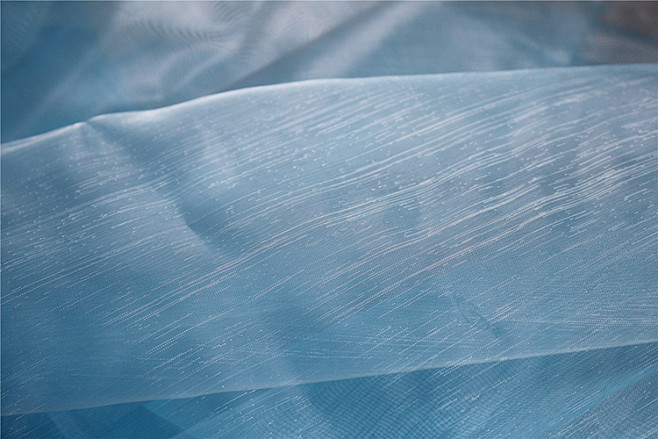 进口烟波蓝双根纱纱布 半透明软质薄纱服装diy蕾丝设计布料-淘宝网