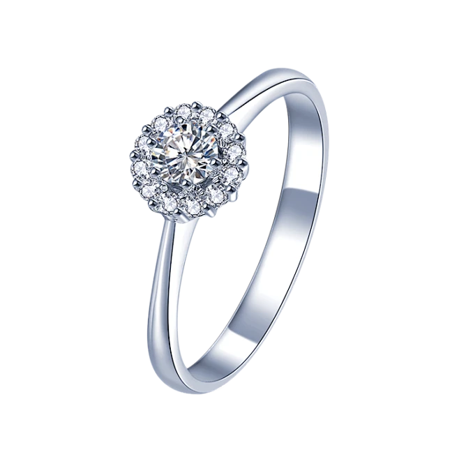 I Do THE MOMENT系列 18K金/PT950钻石女戒-花瓣网